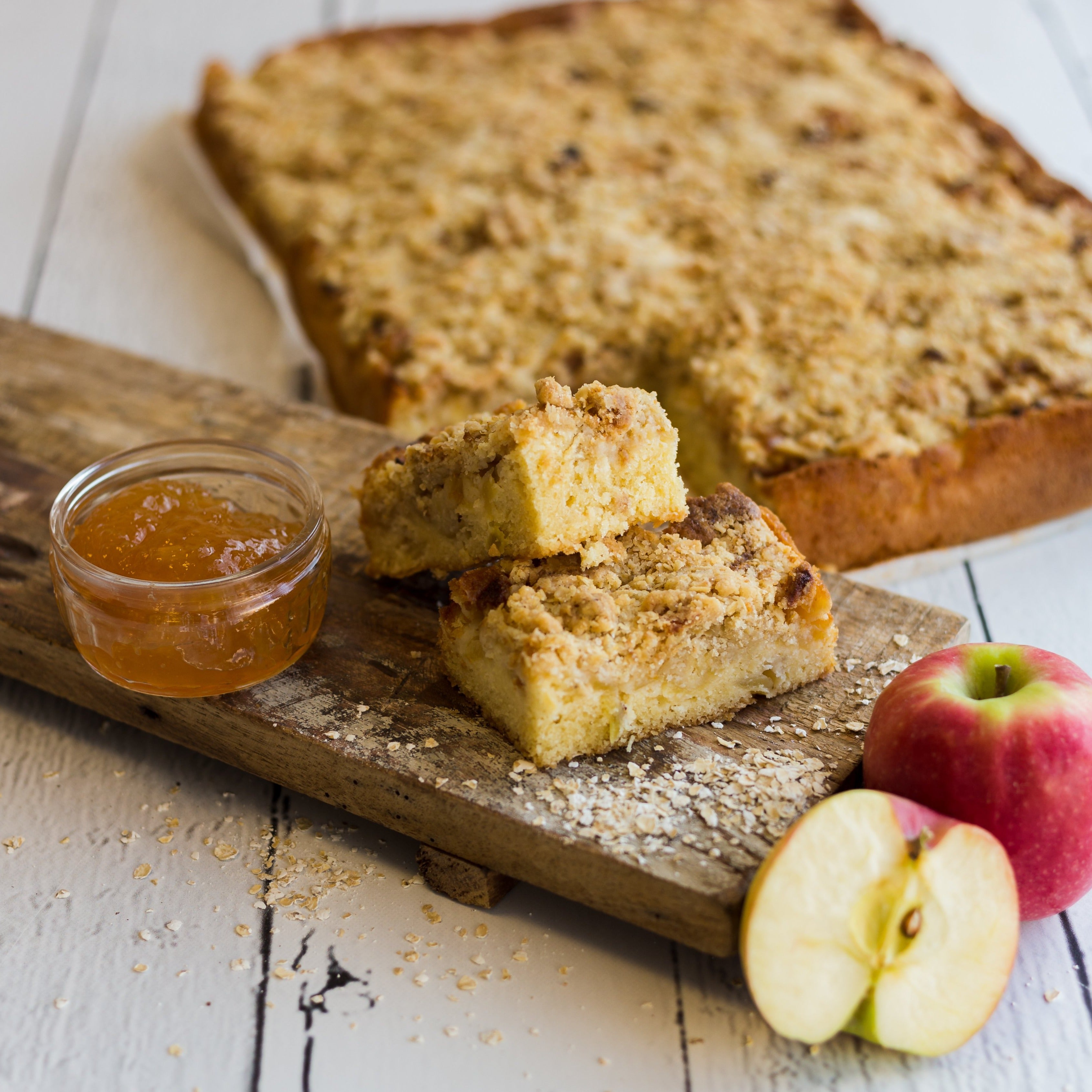 Appelkruimel plaattaart – Stichting Sprank